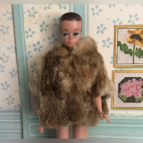 Barbie | Toys | Vintage Real Fur Coat Fits Barbie Nice | Poshmark